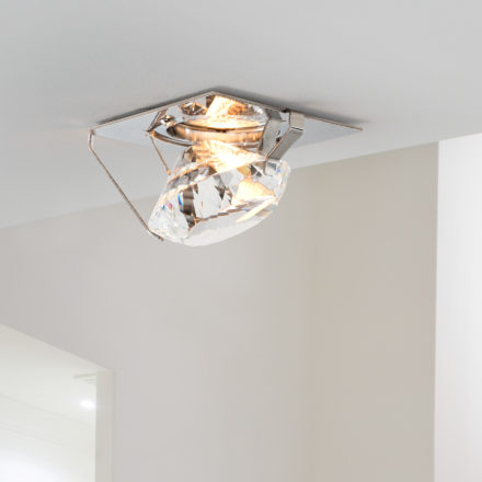 Stainless steel and crystal spotlight - Spotlights 462-F